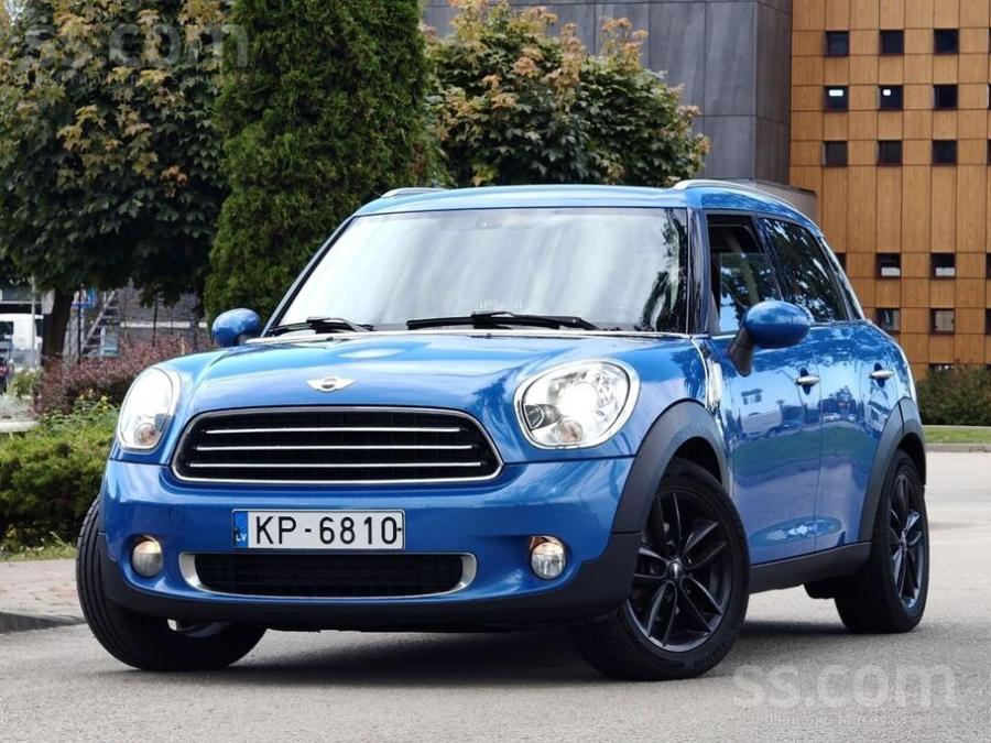 Blue MINI Countryman 2012 in Riga, with an engine capacity of 1.60 L and mileage of 0 thousand km for 6450 €, photo 1 on AUTOMOTO.COM.LV