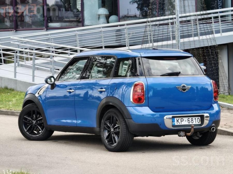 Blue MINI Countryman 2012 in Riga, with an engine capacity of 1.60 L and mileage of 0 thousand km for 6450 €, photo 8 on AUTOMOTO.COM.LV