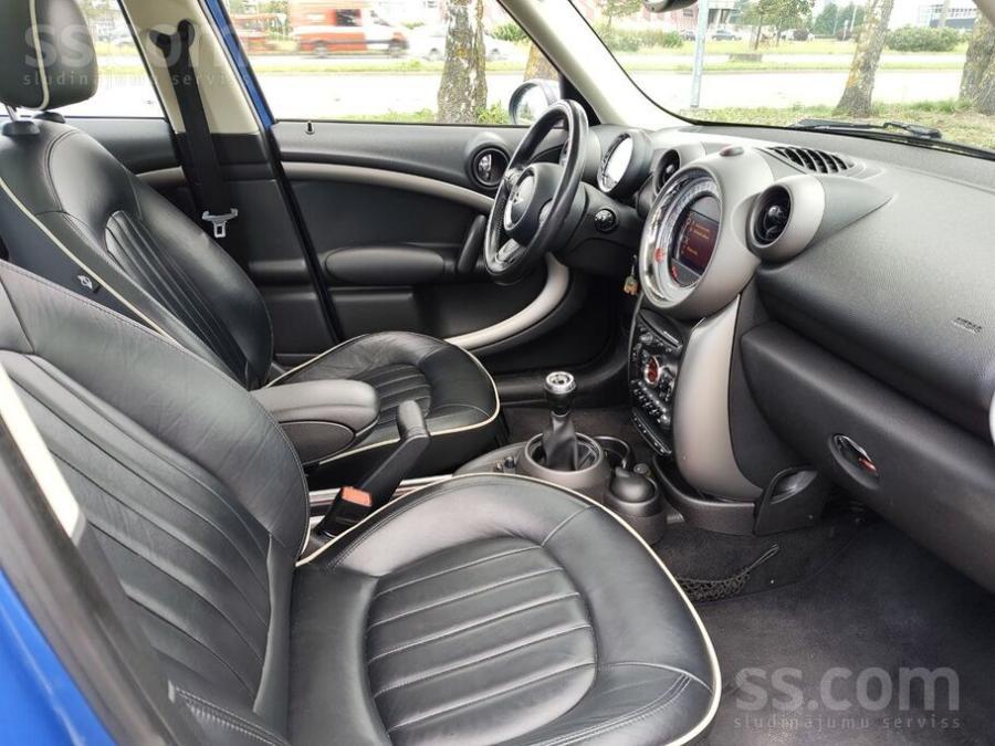 Blue MINI Countryman 2012 in Riga, with an engine capacity of 1.60 L and mileage of 0 thousand km for 6450 €, photo 9 on AUTOMOTO.COM.LV