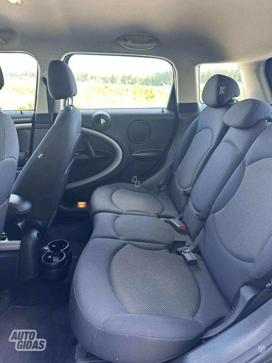 Blue MINI Countryman 2013 in Vilnius, with an engine capacity of 1.60 L and mileage of 187 thousand km for 4950 €, photo 17 on AUTOMOTO.COM.LV