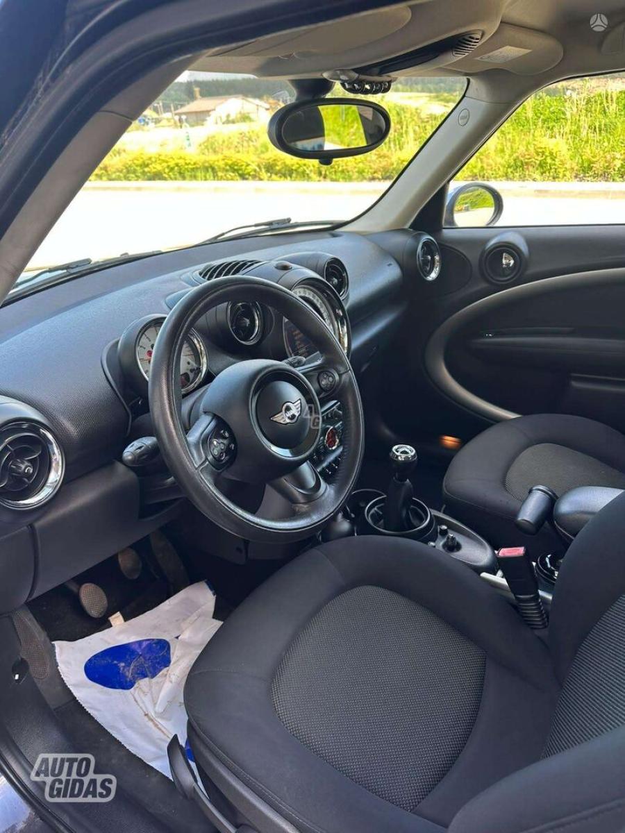Blue MINI Countryman 2013 in Vilnius, with an engine capacity of 1.60 L and mileage of 187 thousand km for 4950 €, photo 20 on AUTOMOTO.COM.LV
