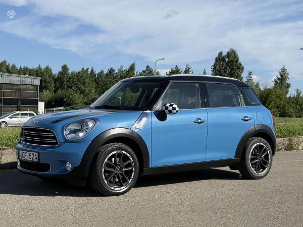 Blue MINI Countryman 2016 in Panevezys, with an engine capacity of 1.60 L and mileage of 51 thousand km for 12800 €, photo 1 on AUTOMOTO.COM.LV