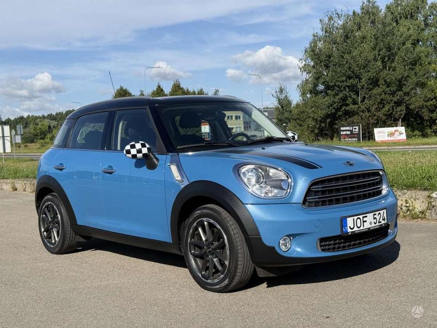 Blue MINI Countryman 2016 in Panevezys, with an engine capacity of 1.60 L and mileage of 51 thousand km for 12800 €, photo 9 on AUTOMOTO.COM.LV
