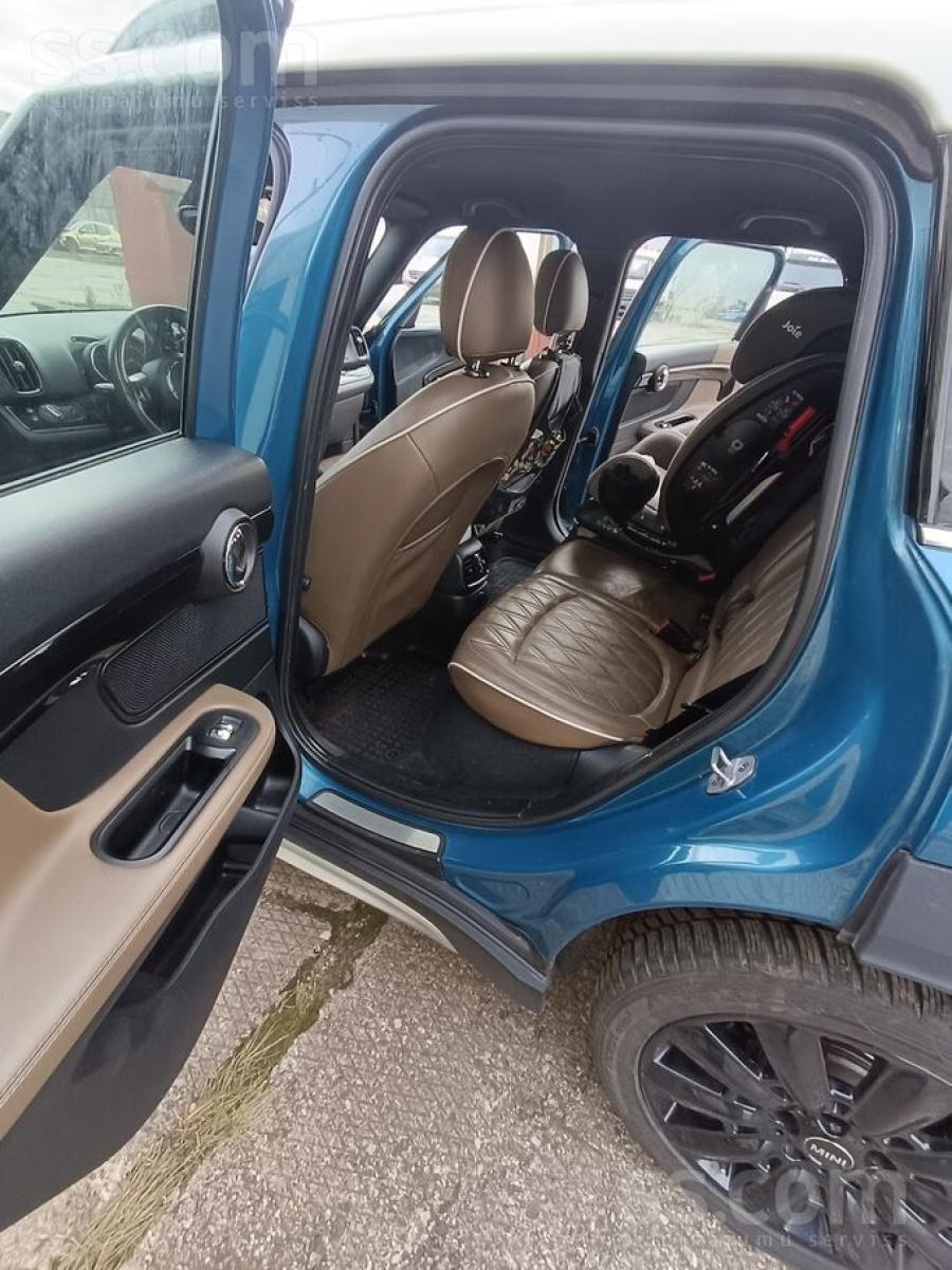 Blue MINI Countryman 2018 in Riga, with an engine capacity of 1.50 L and mileage of 146 thousand km for 16500 €, photo 11 on AUTOMOTO.COM.LV