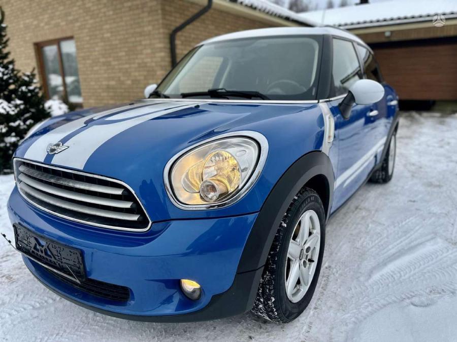 Blue MINI Countryman 2013 in Siauliai, with an engine capacity of 1.60 L and mileage of 196 thousand km for 5750 €, photo 1 on AUTOMOTO.COM.LV