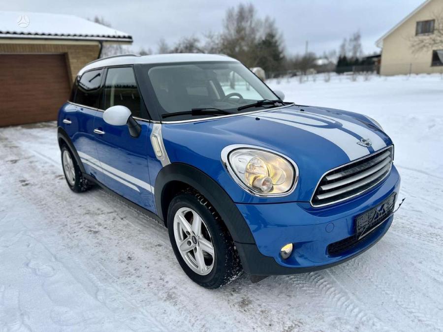 Blue MINI Countryman 2013 in Siauliai, with an engine capacity of 1.60 L and mileage of 196 thousand km for 5750 €, photo 2 on AUTOMOTO.COM.LV
