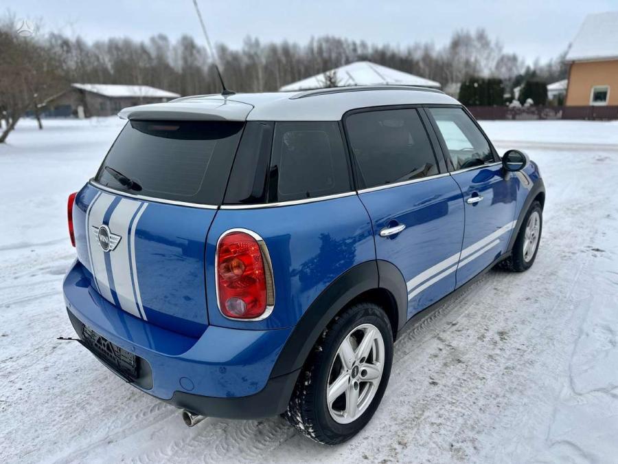 Blue MINI Countryman 2013 in Siauliai, with an engine capacity of 1.60 L and mileage of 196 thousand km for 5750 €, photo 7 on AUTOMOTO.COM.LV