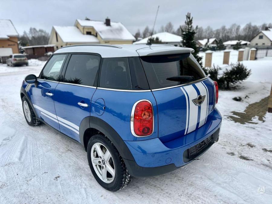 Blue MINI Countryman 2013 in Siauliai, with an engine capacity of 1.60 L and mileage of 196 thousand km for 5750 €, photo 9 on AUTOMOTO.COM.LV