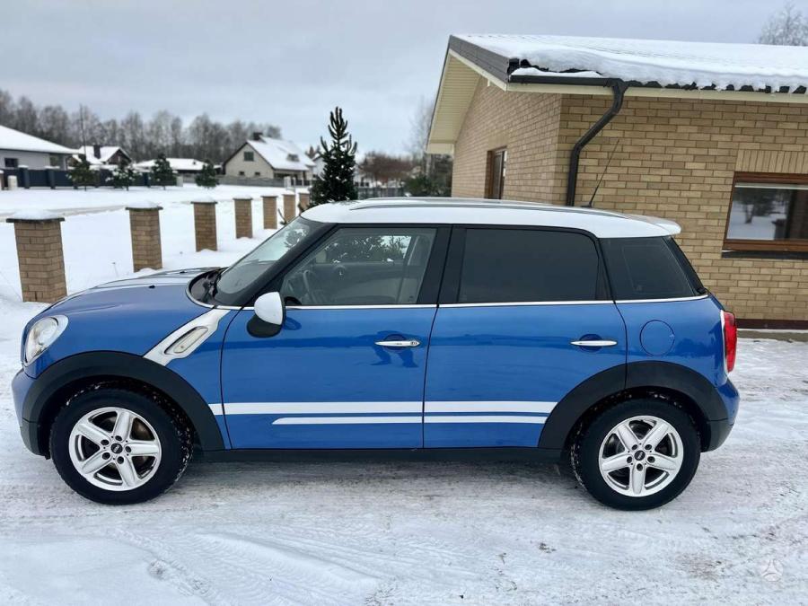 Blue MINI Countryman 2013 in Siauliai, with an engine capacity of 1.60 L and mileage of 196 thousand km for 5750 €, photo 11 on AUTOMOTO.COM.LV