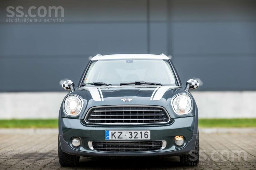 Green MINI Countryman 2010 in Riga, with an engine capacity of 1.60 L and mileage of 190 thousand km for 7490 €, photo 2 on AUTOMOTO.COM.LV