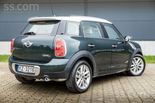 Green MINI Countryman 2010 in Riga, with an engine capacity of 1.60 L and mileage of 190 thousand km for 7490 €, photo 8 on AUTOMOTO.COM.LV
