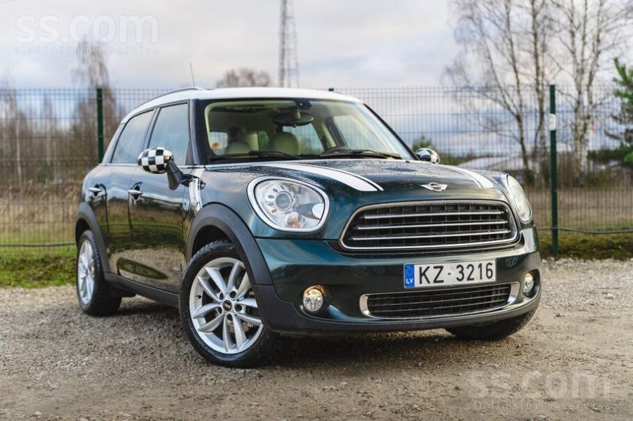 Green MINI Countryman 2010 in Riga, with an engine capacity of 1.60 L and mileage of 192 thousand km for 6490 €, photo 3 on AUTOMOTO.COM.LV