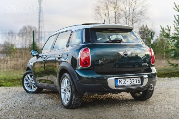 Zaļš MINI Countryman 2010 Rīga, ar dzinēja tilpumu 1.60 L un nobraukumu 192 tūkst. km par 6490 €, foto 4 vietnē AUTOMOTO.COM.LV