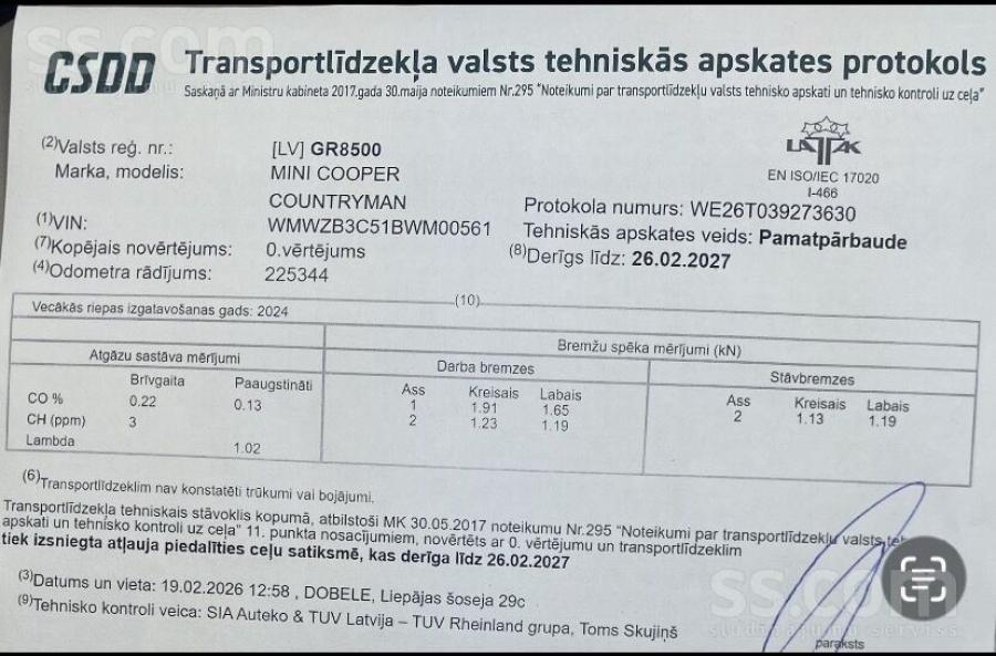 Pelēks MINI Countryman 2011 Dobele, ar dzinēja tilpumu 1.60 L un nobraukumu 226 tūkst. km par 7200 €, foto 12 vietnē AUTOMOTO.COM.LV