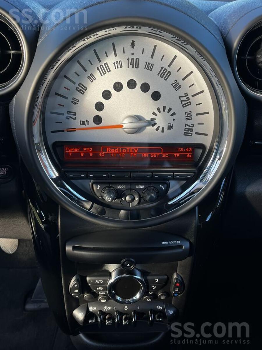 Pelēks MINI Countryman 2012 Rīga, ar dzinēja tilpumu 1.60 L un nobraukumu 228 tūkst. km par 5799 €, foto 12 vietnē AUTOMOTO.COM.LV
