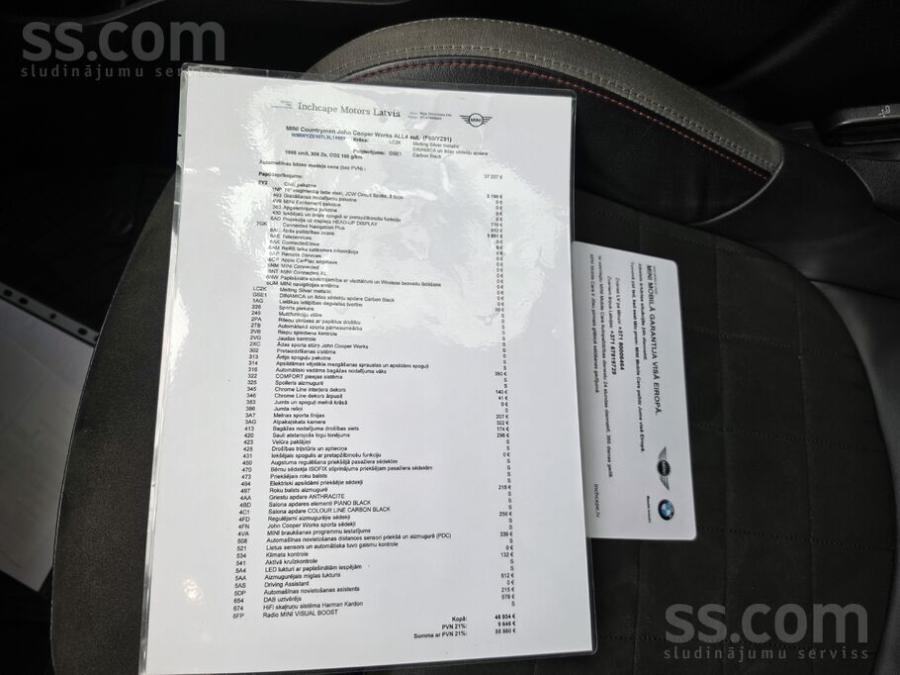 Pelēks MINI Countryman 2019 Rīga, ar dzinēja tilpumu 2.00 L un nobraukumu 93 tūkst. km par 29500 €, foto 15 vietnē AUTOMOTO.COM.LV