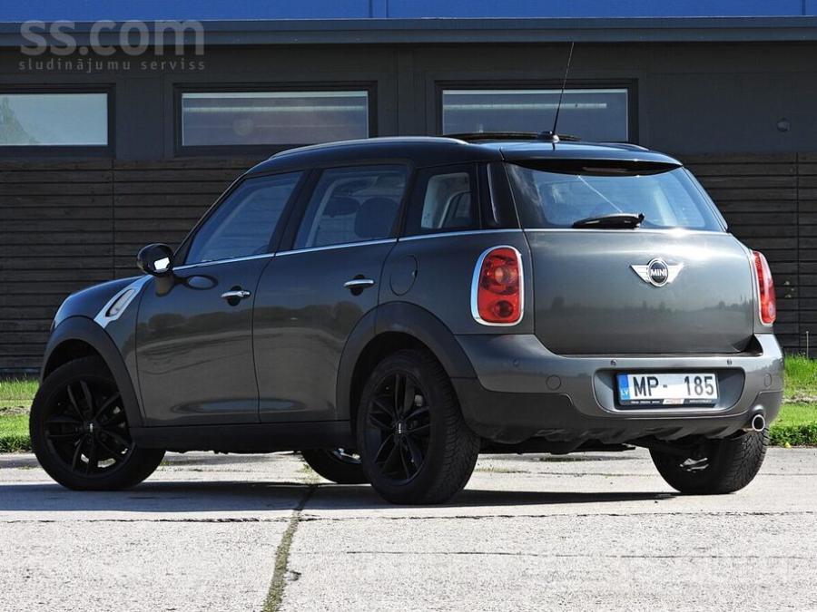 Grey MINI Countryman 2014 in Riga, with an engine capacity of 1.60 L and mileage of 291 thousand km for 6990 €, photo 6 on AUTOMOTO.COM.LV