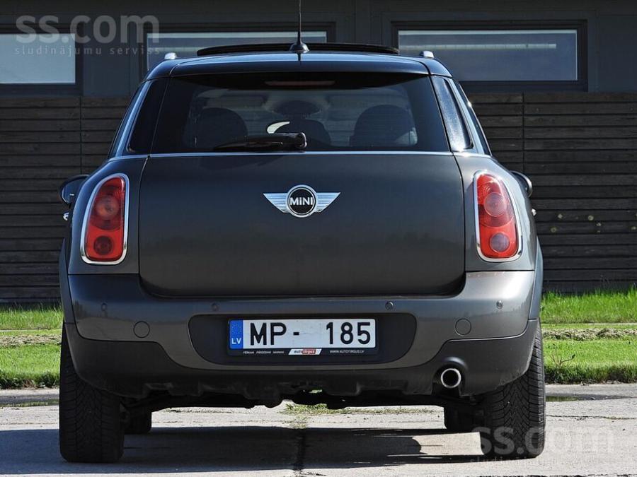 Grey MINI Countryman 2014 in Riga, with an engine capacity of 1.60 L and mileage of 291 thousand km for 6990 €, photo 7 on AUTOMOTO.COM.LV