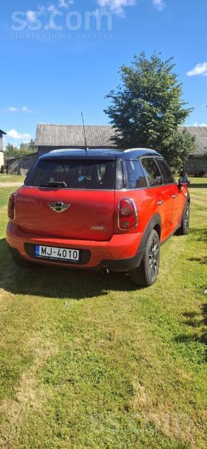 Sarkans MINI Countryman 2010 Ventspils, ar dzinēja tilpumu 1.60 L un nobraukumu 242 tūkst. km par 4800 €, foto 4 vietnē AUTOMOTO.COM.LV
