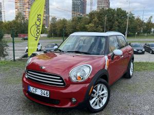 Red MINI Countryman 2013 in Vilnius, with an engine capacity of 1.60 L and mileage of 187 thousand km for 5700 €, photo 2 on AUTOMOTO.COM.LV