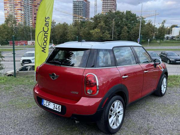 Red MINI Countryman 2013 in Vilnius, with an engine capacity of 1.60 L and mileage of 187 thousand km for 5700 €, photo 6 on AUTOMOTO.COM.LV