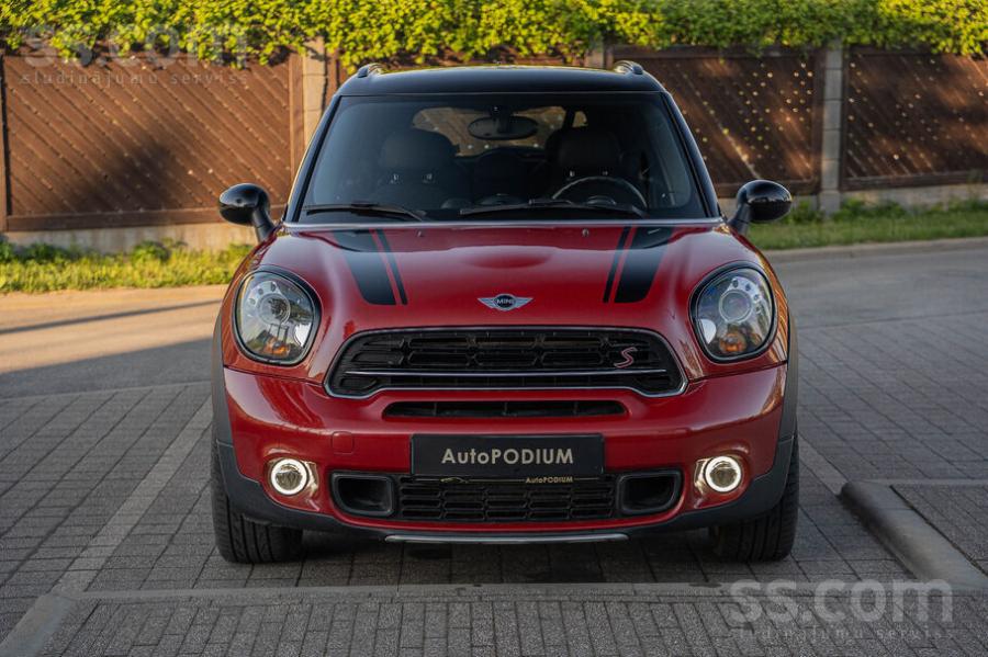 Red MINI Countryman 2016 in Riga, with an engine capacity of 2.00 L and mileage of 266 thousand km for 9650 €, photo 7 on AUTOMOTO.COM.LV