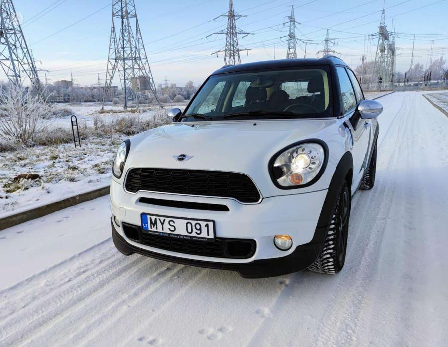White MINI Countryman 2012 in Siauliai, with an engine capacity of 1.60 L and mileage of 142 thousand km for 6700 €, photo 9 on AUTOMOTO.COM.LV