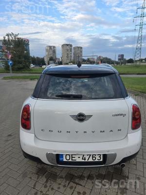 White MINI Countryman 2013 in Riga, with an engine capacity of 2.00 L and mileage of 203 thousand km for 6700 €, photo 11 on AUTOMOTO.COM.LV
