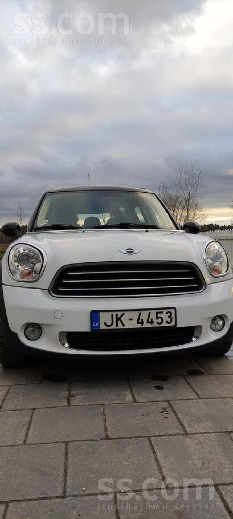Balts MINI Countryman 2013 Rīga, ar dzinēja tilpumu 1.60 L un nobraukumu 142 tūkst. km par 7850 €, foto 1 vietnē AUTOMOTO.COM.LV