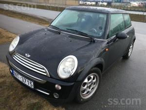 Melns MINI One 2005 Rīga, ar dzinēja tilpumu 1.60 L un nobraukumu 182 tūkst. km par 1650 €, foto  vietnē AUTOMOTO.COM.LV
