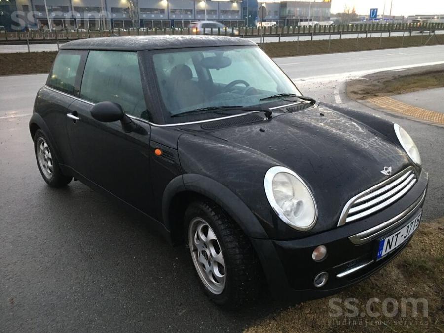 Melns MINI One 2005 Rīga, ar dzinēja tilpumu 1.60 L un nobraukumu 182 tūkst. km par 1650 €, foto 2 vietnē AUTOMOTO.COM.LV