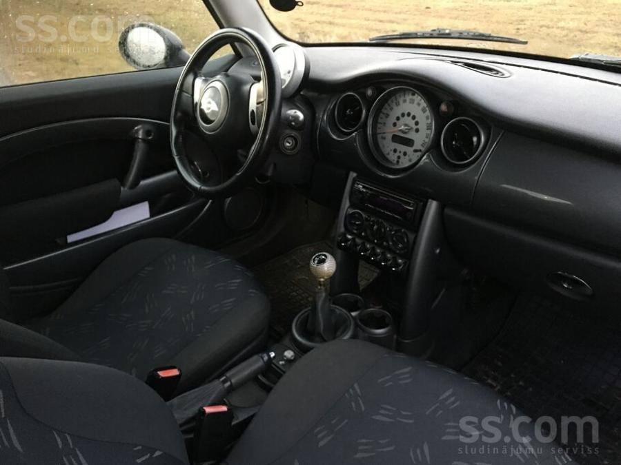 Melns MINI One 2005 Rīga, ar dzinēja tilpumu 1.60 L un nobraukumu 182 tūkst. km par 1650 €, foto 5 vietnē AUTOMOTO.COM.LV