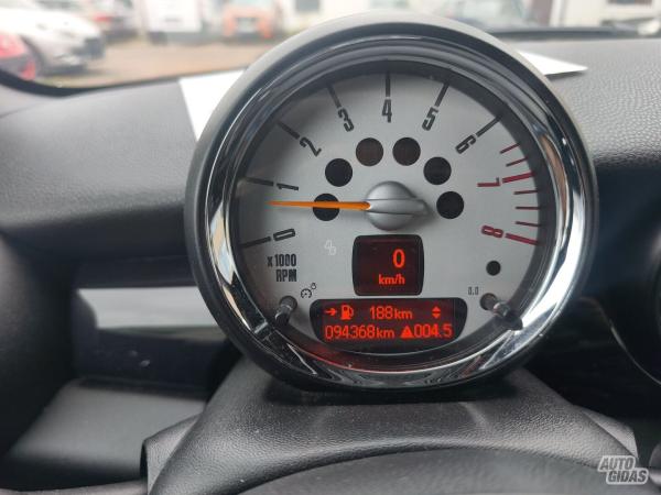 Melns MINI One 2011 Utena, ar dzinēja tilpumu 1.60 L un nobraukumu 92 tūkst. km par 3100 €, foto 9 vietnē AUTOMOTO.COM.LV