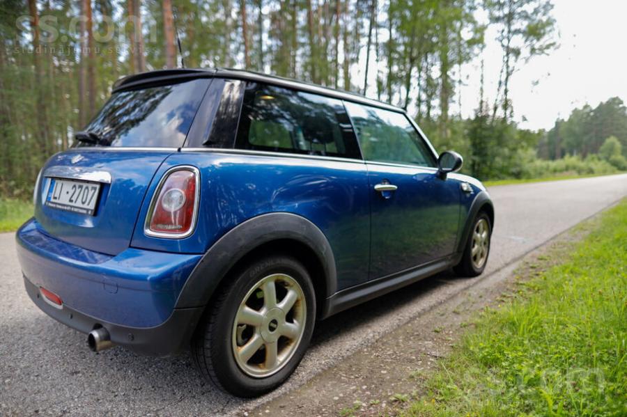 Blue MINI One 2007 in Riga, with an engine capacity of 1.40 L and mileage of 200 thousand km for 1000 €, photo 1 on AUTOMOTO.COM.LV