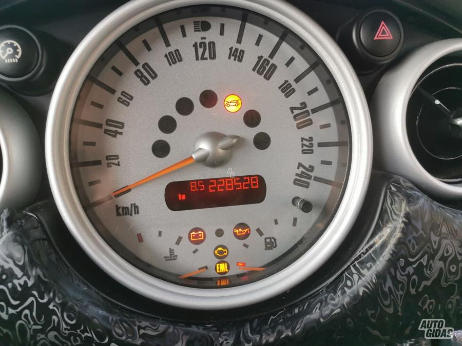 MINI One 2003 in Ignalina, with an engine capacity of 1.60 L and mileage of 30 thousand km for 785 €, photo 18 on AUTOMOTO.COM.LV