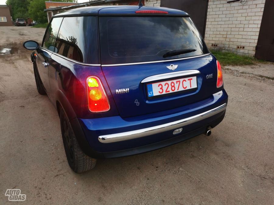 MINI One 2003 in Ignalina, with an engine capacity of 1.60 L and mileage of 30 thousand km for 785 €, photo 15 on AUTOMOTO.COM.LV