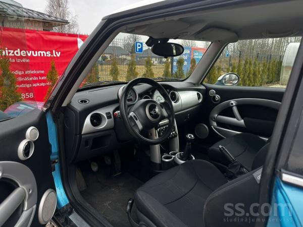 MINI One 2005 in Jelgava, with an engine capacity of 1.60 L and mileage of 0 thousand km for 2490 €, photo 7 on AUTOMOTO.COM.LV