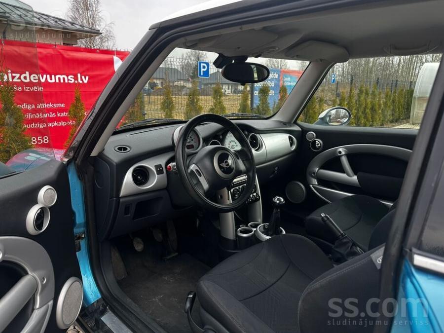 MINI One 2005 Jelgava, ar dzinēja tilpumu 1.60 L un nobraukumu 0 tūkst. km par 2490 €, foto 8 vietnē AUTOMOTO.COM.LV