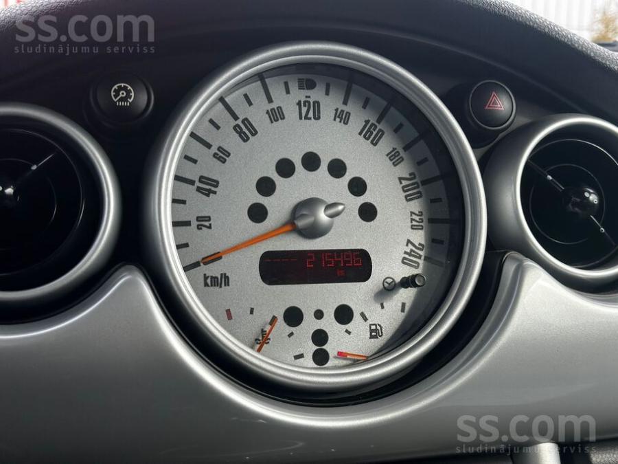 MINI One 2005 Jelgava, ar dzinēja tilpumu 1.60 L un nobraukumu 0 tūkst. km par 2490 €, foto 15 vietnē AUTOMOTO.COM.LV