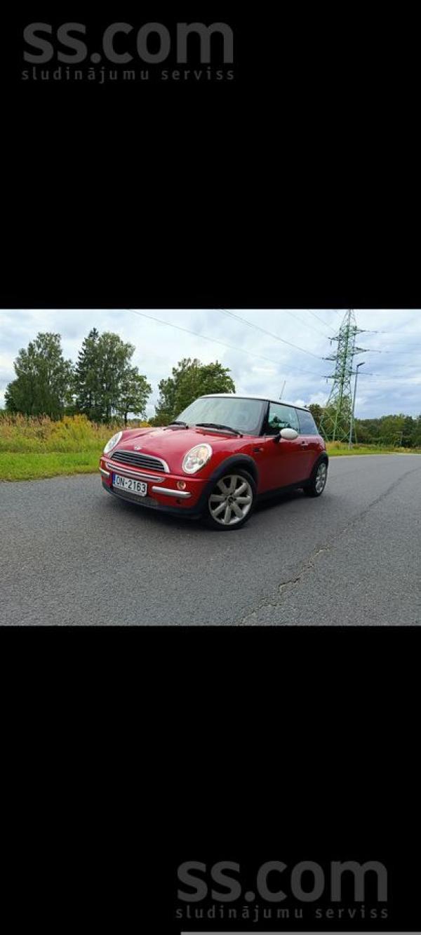 Sarkans MINI One 2002 Aizkraukle, ar dzinēja tilpumu 1.60 L un nobraukumu 210 tūkst. km par 1800 €, foto 1 vietnē AUTOMOTO.COM.LV