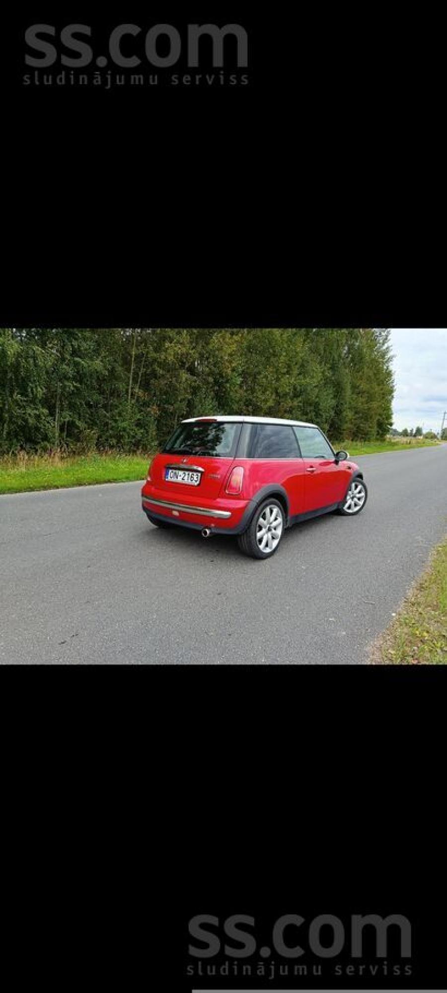 Sarkans MINI One 2002 Aizkraukle, ar dzinēja tilpumu 1.60 L un nobraukumu 210 tūkst. km par 1800 €, foto 4 vietnē AUTOMOTO.COM.LV