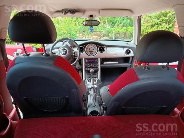Sarkans MINI One 2002 Aizkraukle, ar dzinēja tilpumu 1.60 L un nobraukumu 210 tūkst. km par 1800 €, foto 9 vietnē AUTOMOTO.COM.LV