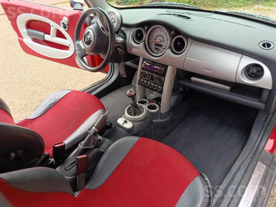 Sarkans MINI One 2002 Aizkraukle, ar dzinēja tilpumu 1.60 L un nobraukumu 210 tūkst. km par 1800 €, foto 10 vietnē AUTOMOTO.COM.LV