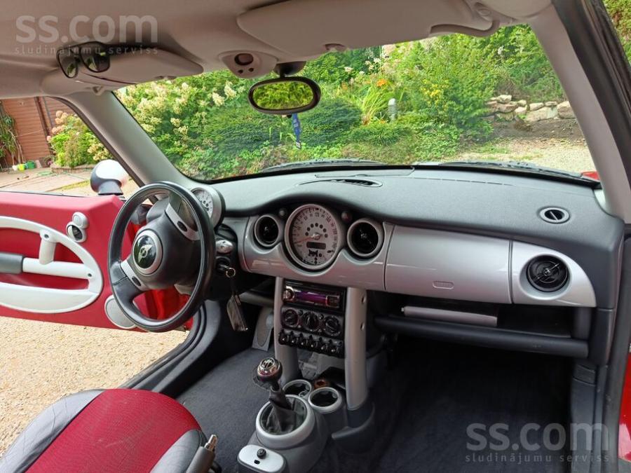 Sarkans MINI One 2002 Aizkraukle, ar dzinēja tilpumu 1.60 L un nobraukumu 210 tūkst. km par 1800 €, foto 11 vietnē AUTOMOTO.COM.LV