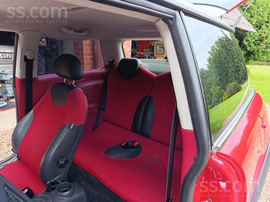Sarkans MINI One 2002 Aizkraukle, ar dzinēja tilpumu 1.60 L un nobraukumu 210 tūkst. km par 1800 €, foto 13 vietnē AUTOMOTO.COM.LV