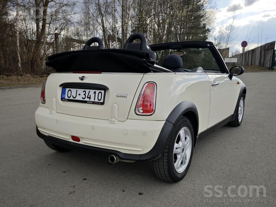 White MINI One 2008 in Riga, with an engine capacity of 1.60 L and mileage of 146 thousand km for 4500 €, photo 6 on AUTOMOTO.COM.LV