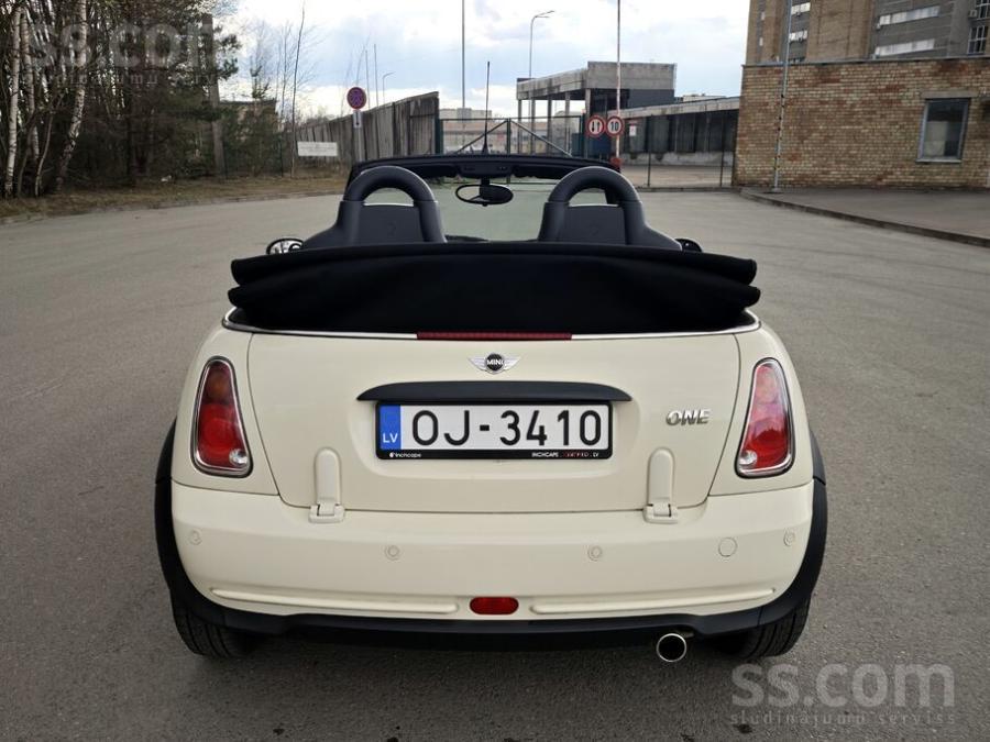 White MINI One 2008 in Riga, with an engine capacity of 1.60 L and mileage of 146 thousand km for 4500 €, photo 7 on AUTOMOTO.COM.LV