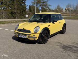 Dzeltens MINI One 2002 Viļņa, ar dzinēja tilpumu 1.60 L un nobraukumu 301 tūkst. km par 1200 €, foto  vietnē AUTOMOTO.COM.LV