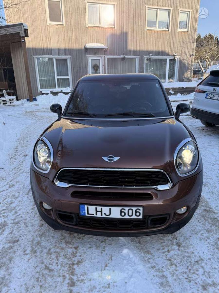 Brūns MINI Paceman 2013 Viļņa, ar dzinēja tilpumu 1.60 L un nobraukumu 187 tūkst. km par 9000 €, foto 1 vietnē AUTOMOTO.COM.LV