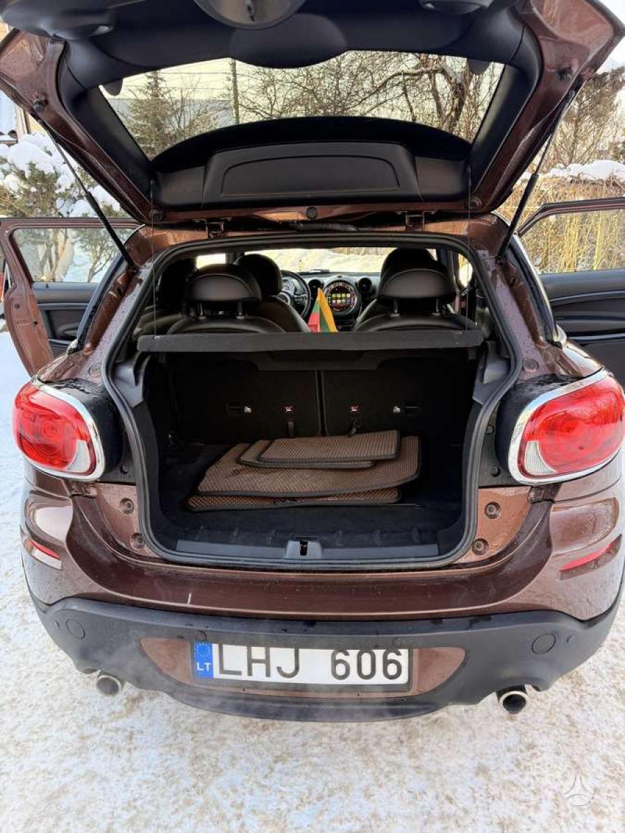 Brūns MINI Paceman 2013 Viļņa, ar dzinēja tilpumu 1.60 L un nobraukumu 187 tūkst. km par 9000 €, foto 19 vietnē AUTOMOTO.COM.LV